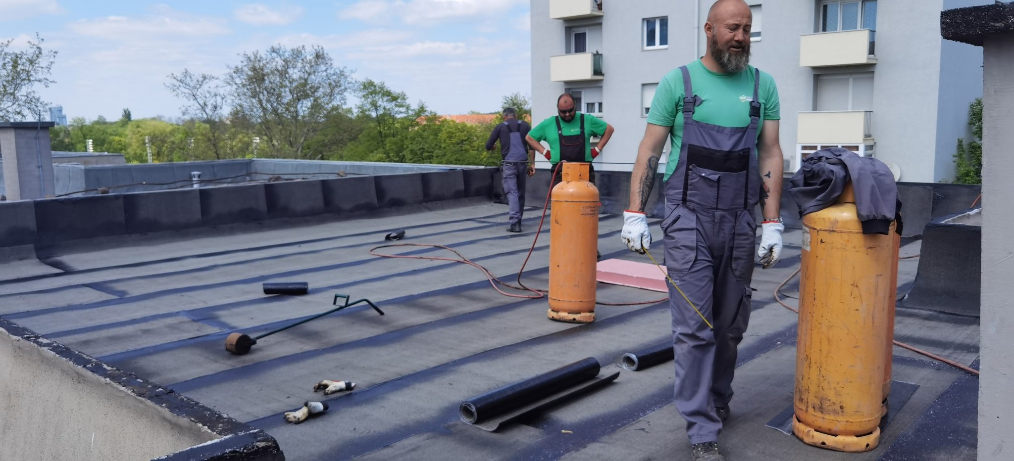 Hidroizolacija ravnog krova stambene zgrade Osijek – Izo Građenje ...